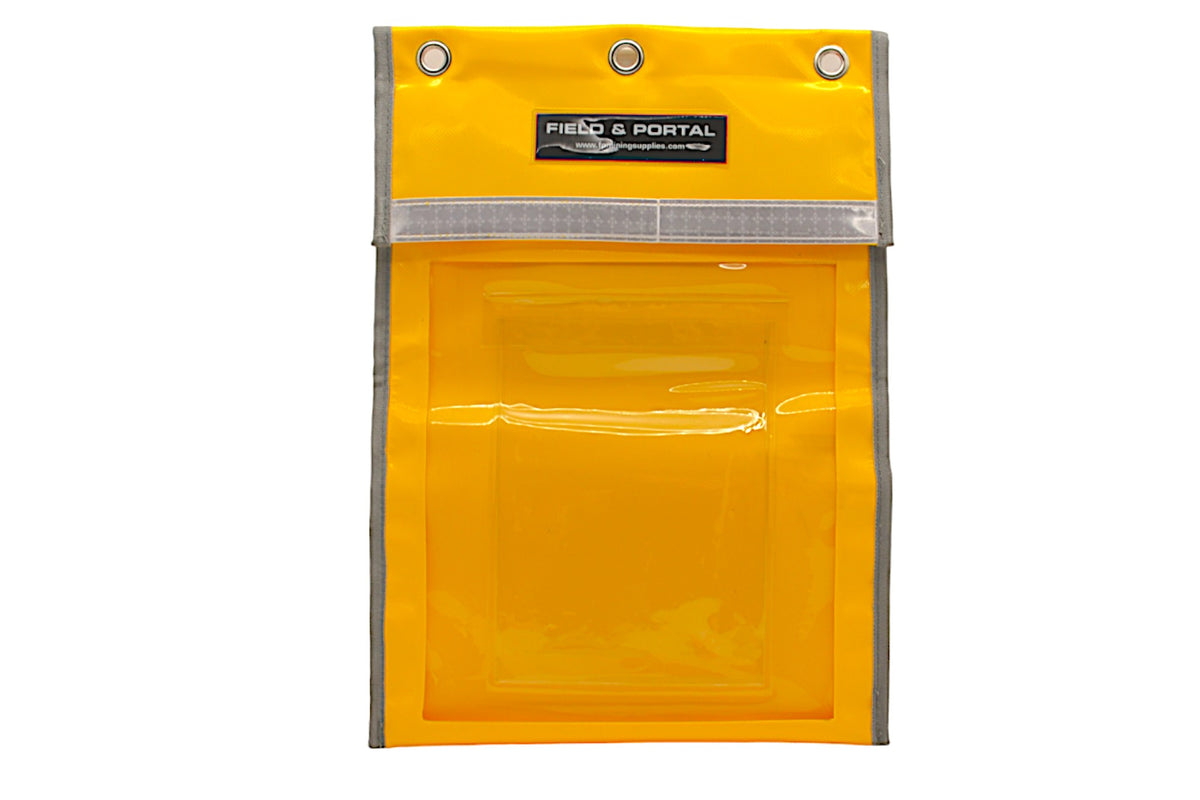 A4 Water Resistant Document Holder - Yellow & Silver reflexite – Field ...